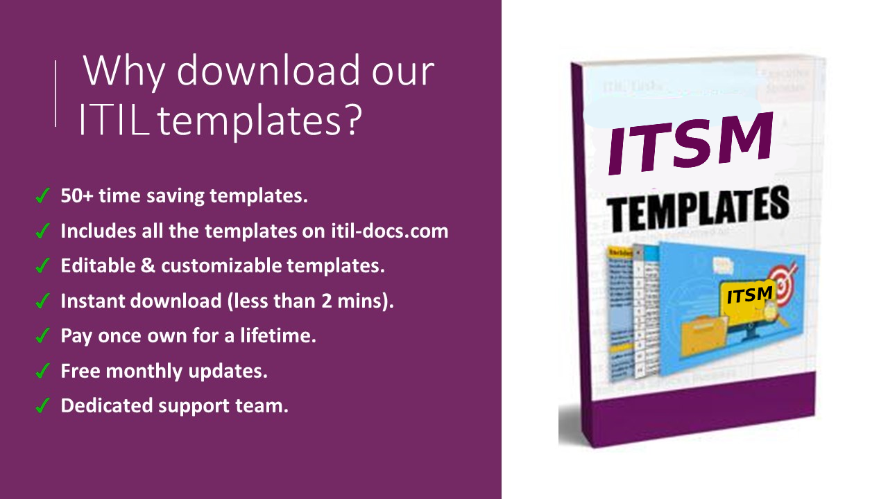 Itil Templates It Governance Framework