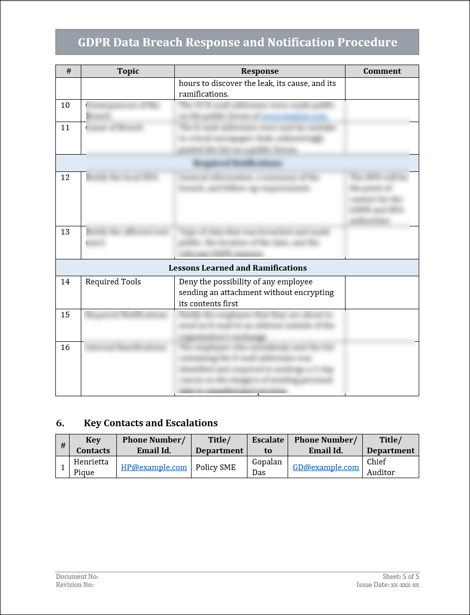 GDPR Data Breach Response and Notification Procedure Template – IT ... GDPR Data Breach Response and Notification Procedure Template – IT ...