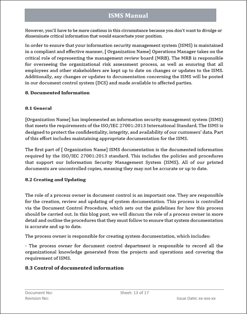 ISO 27001:2022 Documentation Toolkit – IT Governance Docs