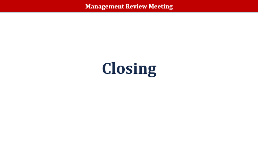 ISO 9001:QMS Management Review Meeting Agenda Template – IT Governance ...