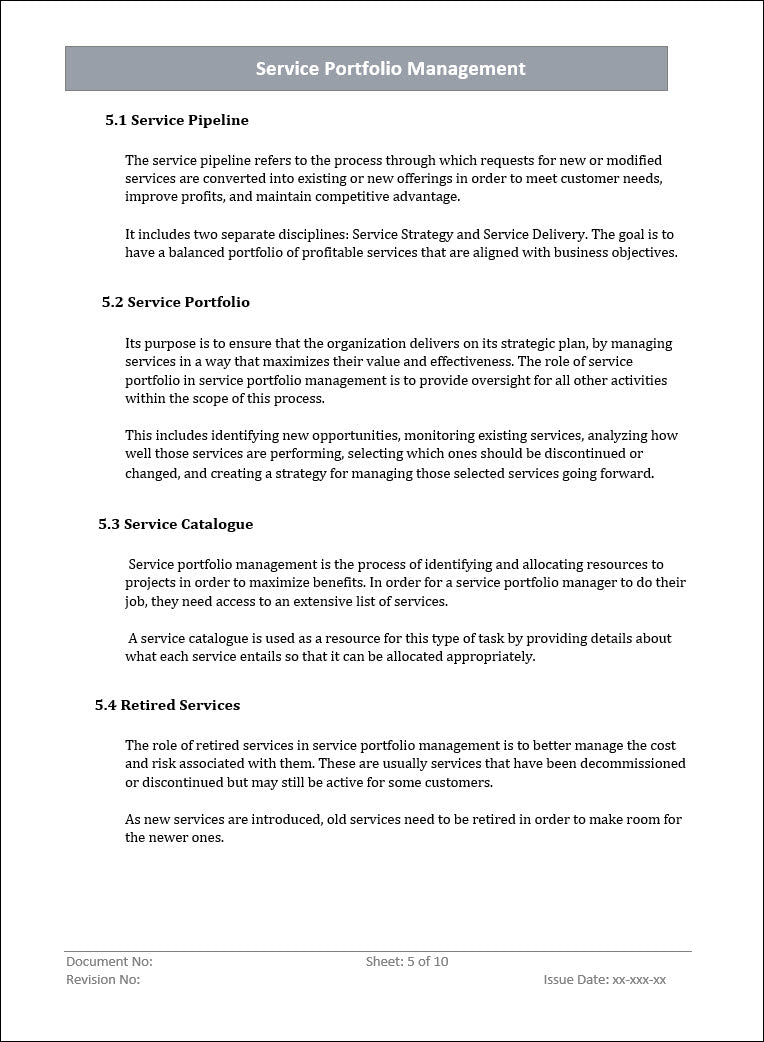 Service Portfolio Management It Governance Docs